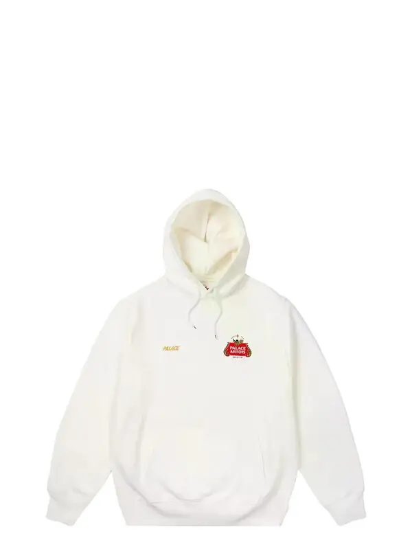 PALACE X Stella Artois Logo Hooded Sweatshirt - White