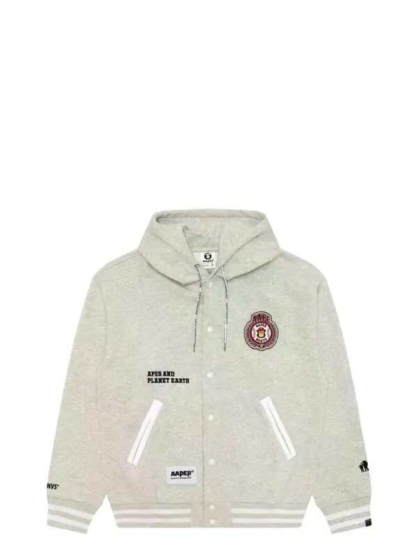 AAPE BY *A BATHING APE Appliqué-detail Hoodie - Grey