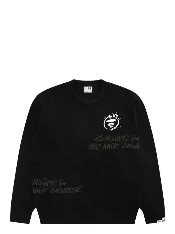 AAPE BY *A BATHING APE® Crew-neck Sweater - Black