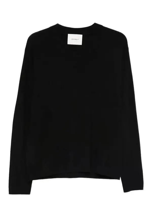 LISA YANG Clayton V-neck Sweater - Black
