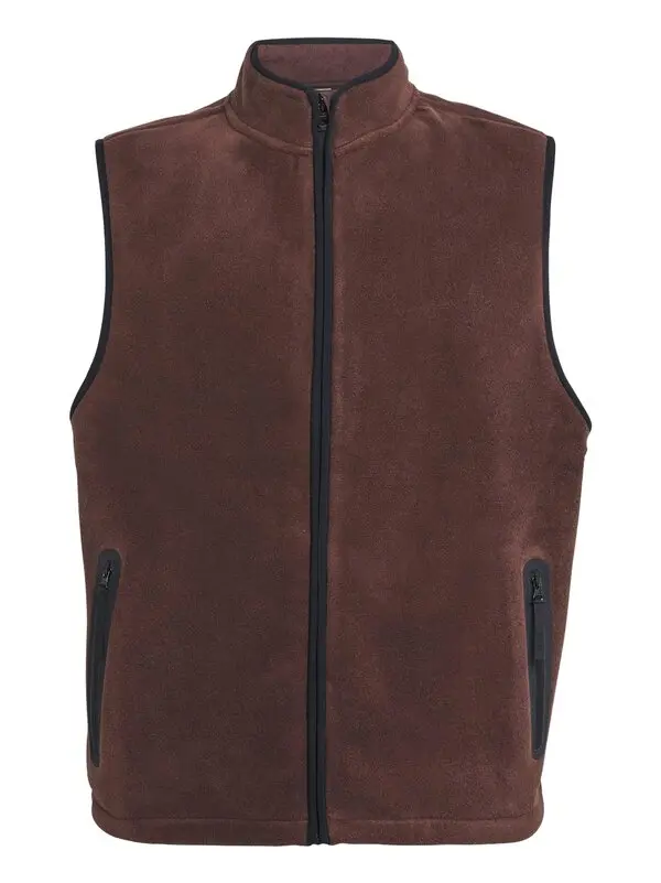 SKIMS Polartec Fleece Gilet - Brown