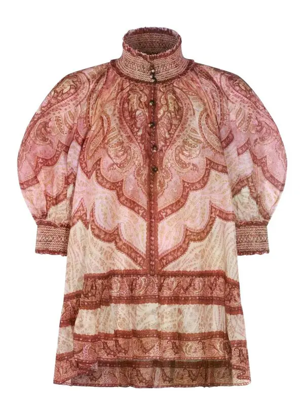 Zimmermann Wanderlust Paisley Blouse - Pink