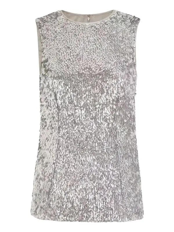 Dolce & Gabbana Sequin Embellished Top - Silver