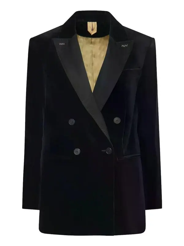 Max Mara Double-breasted Jacket - Black