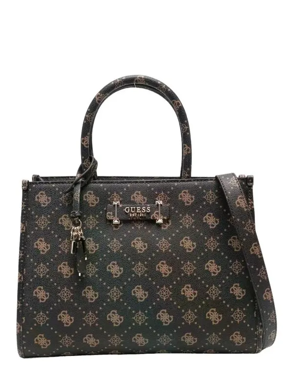 Guess Logo-print Tote Bag - Brown