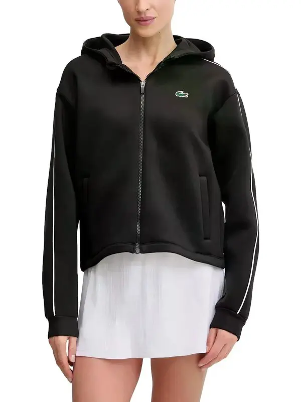 Lacoste Stripe Zip Jacket - Black