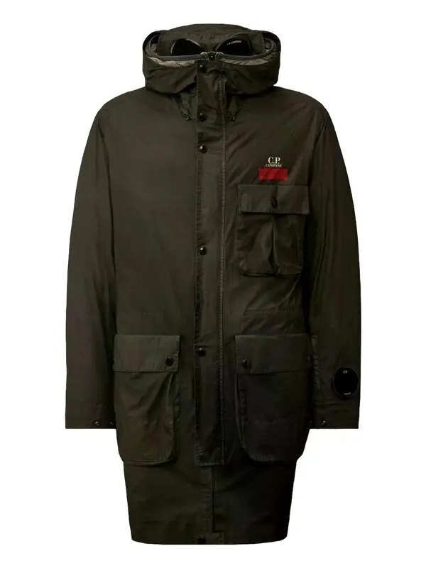C.P. COMPANY Hooded Pocket Coat - Green