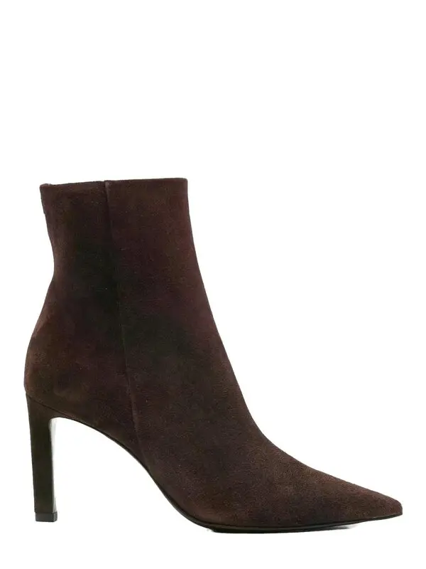 JIMMY CHOO 90mm Franki Suede Boots - Brown