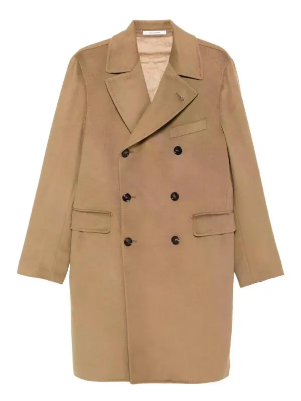 Tagliatore Double-breasted Overcoat - Brown