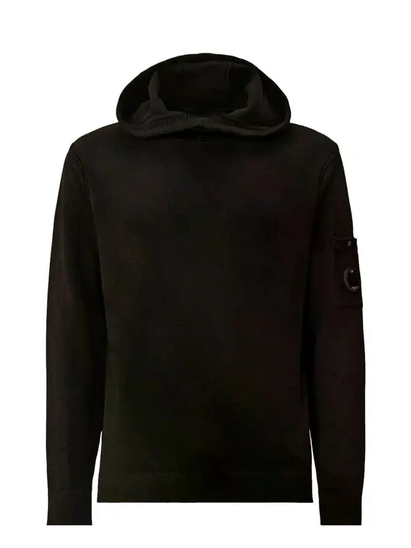 C.P. COMPANY Patch-pocket Hoodie - Black