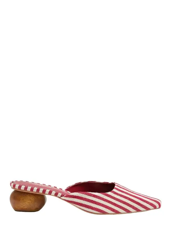STUDIO CHOFAKIAN 30mm Guest Room Mules - Red