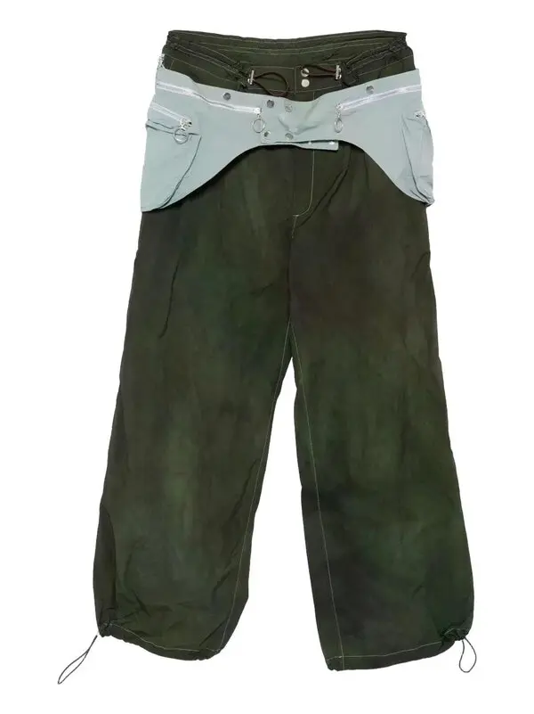 CHARLIE CONSTANTINOU Detachable-wrap Trousers - Green