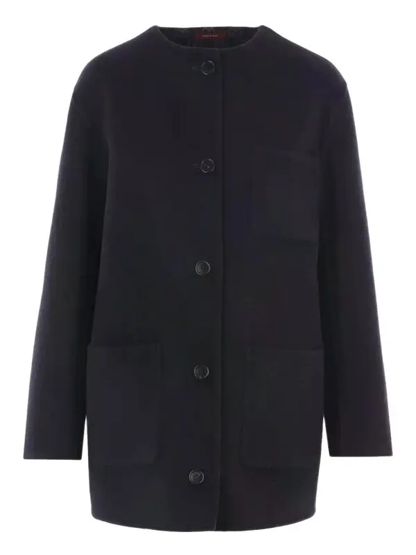 Gucci Gg Motif Patch-pocket Coat - Black