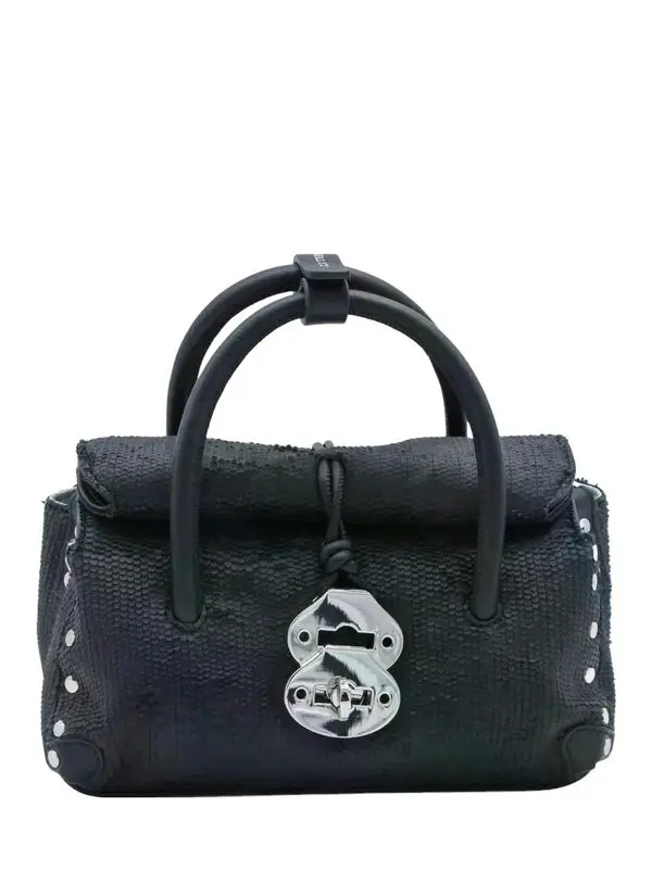 ZANELLATO Dotta Studded Tote Bag - Black