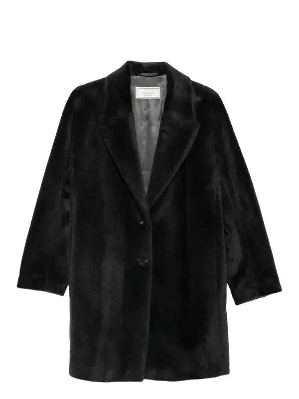 Peserico Single-breasted Coat - Black
