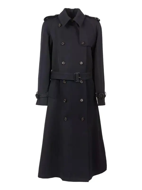 SEALUP Atena Buckle-belt Trench Coat - Blue