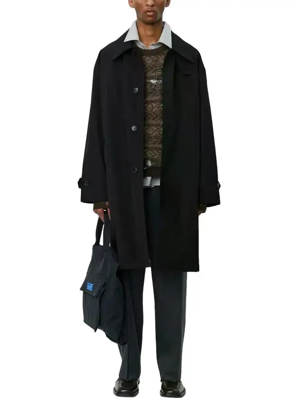 MFPEN Client Single-breasted Midi Coat - Black