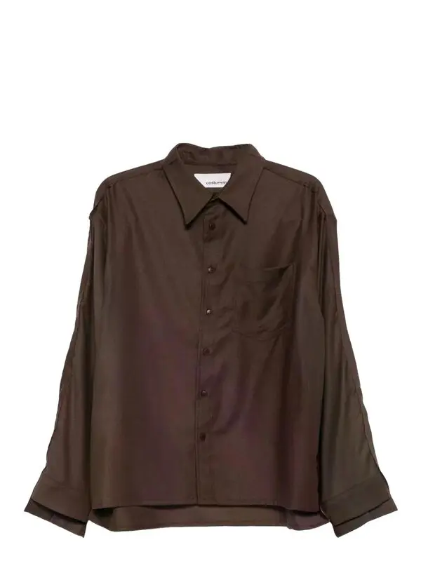 COSTUMEIN Patch-pocket Shirt - Brown