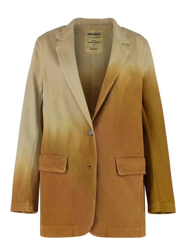 UMA WANG Single-breasted Blazer - Brown
