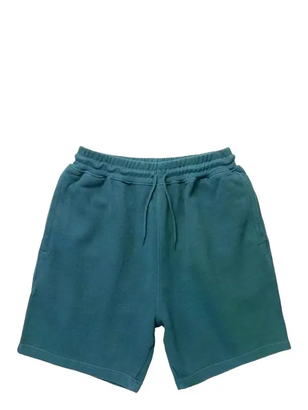 POWER GOODS Organic Cotton Track Shorts - Blue