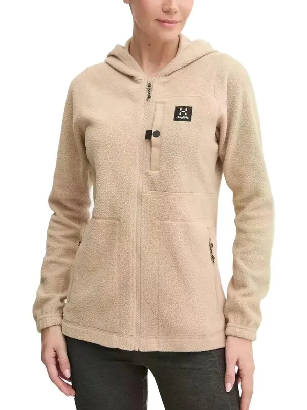 HAGLOFS Malung Pile Hooded Zip-up Jacket - Neutrals