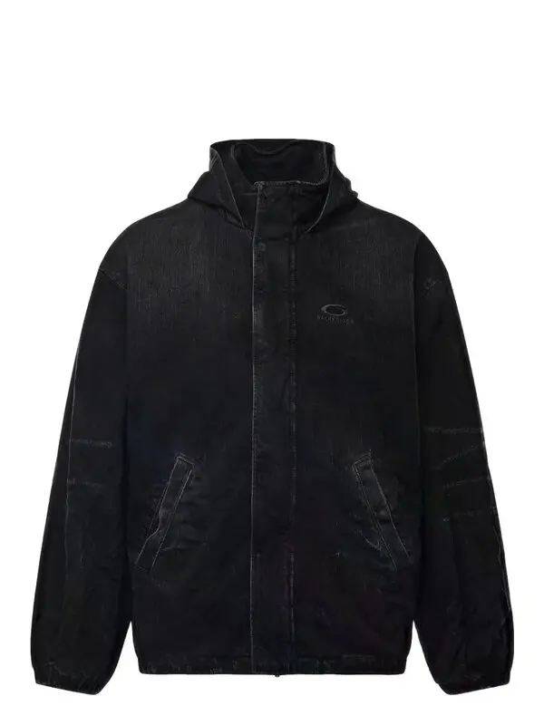 Balenciaga Hooded Cotton Jacket - Black