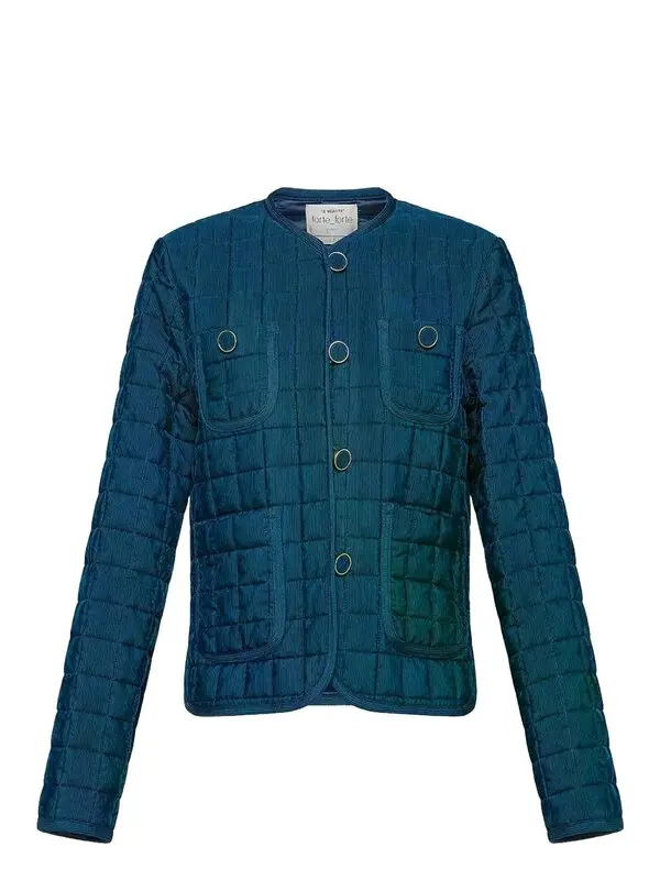 FORTE_FORTE Quilted Jacket - Blue