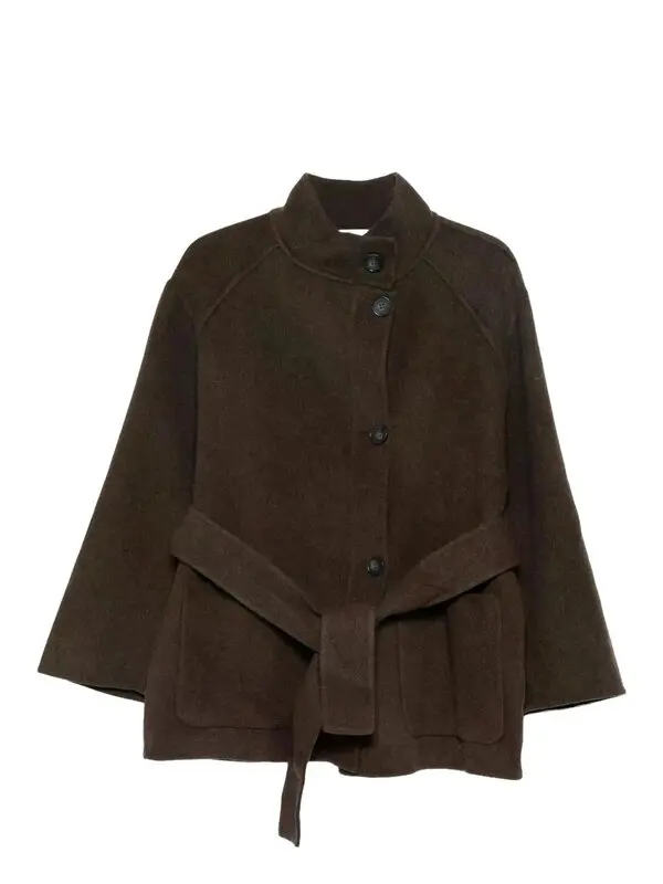 Ba&sh Belted Buttoned Jacket - Green