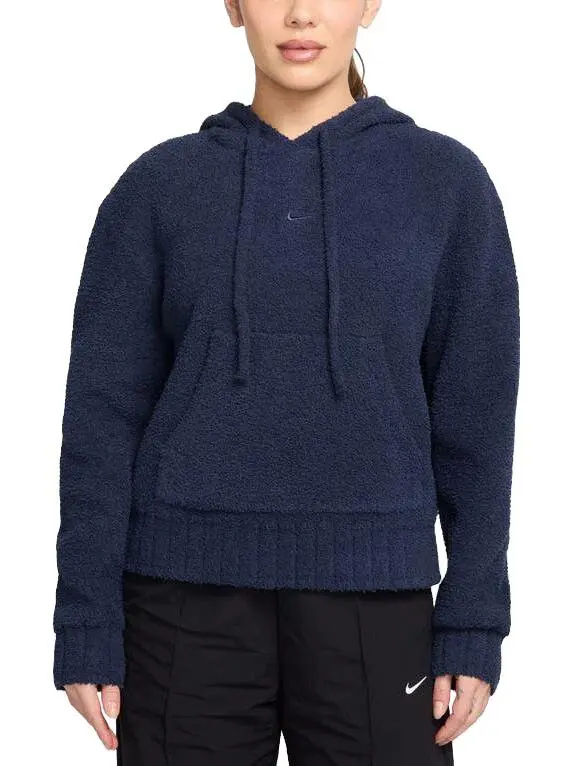 Nike Sportswear Phoenix Oversize Bouclé Hoodie - Midnight Navy