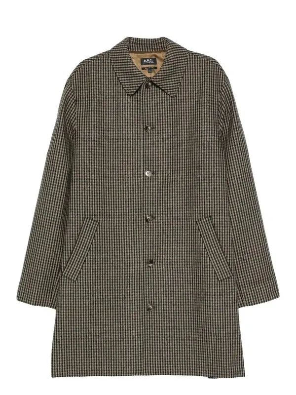 A.p.c. Mac Paul Coat - Caa Marron