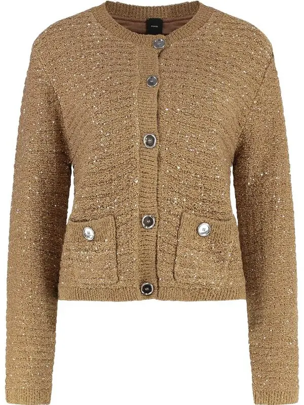 Pinko Meru Buttoned Jacket - Beige