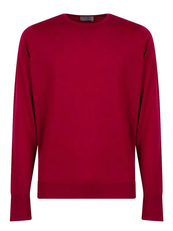John Smedley Marcus Extra Fine Merino Wool Jumper - Red