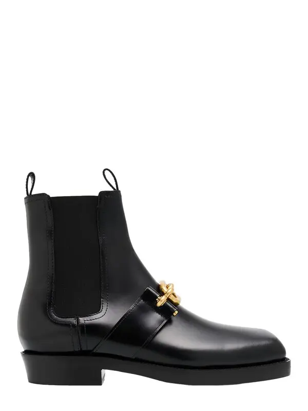Balmain Leather Chelsea Boots - Black