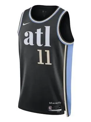 Nike Trae Young Atlanta Hawks 2023 Drifit Jersey - Black