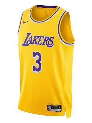 Nike Los Angeles Lakers Atnhony Davis 22/23 Jersey - Yellow