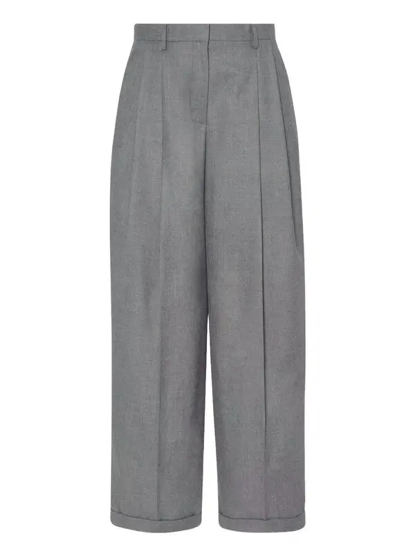 THE ROW Pleated Trousers - Grey