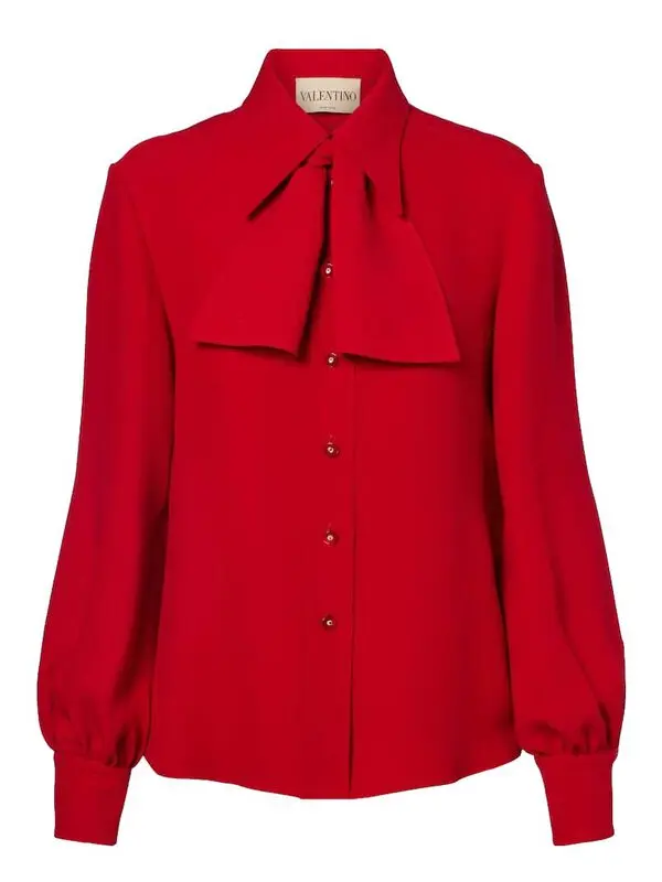 Valentino Garavani Cady Couture Blouse - Red