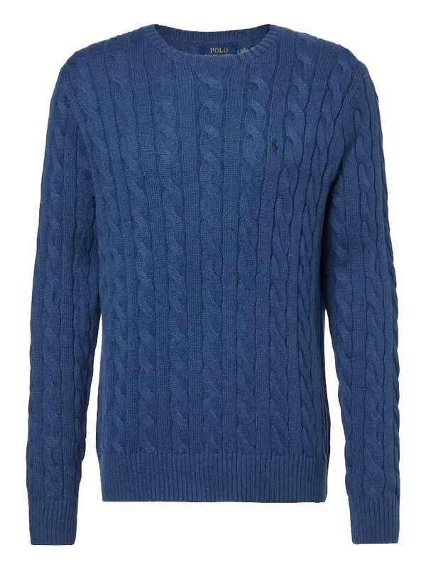 Ralph Lauren Cable-knit Cotton Sweater - Blue