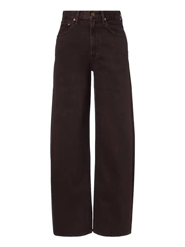 AGOLDE Low Curve Wide-leg Jeans - Brown
