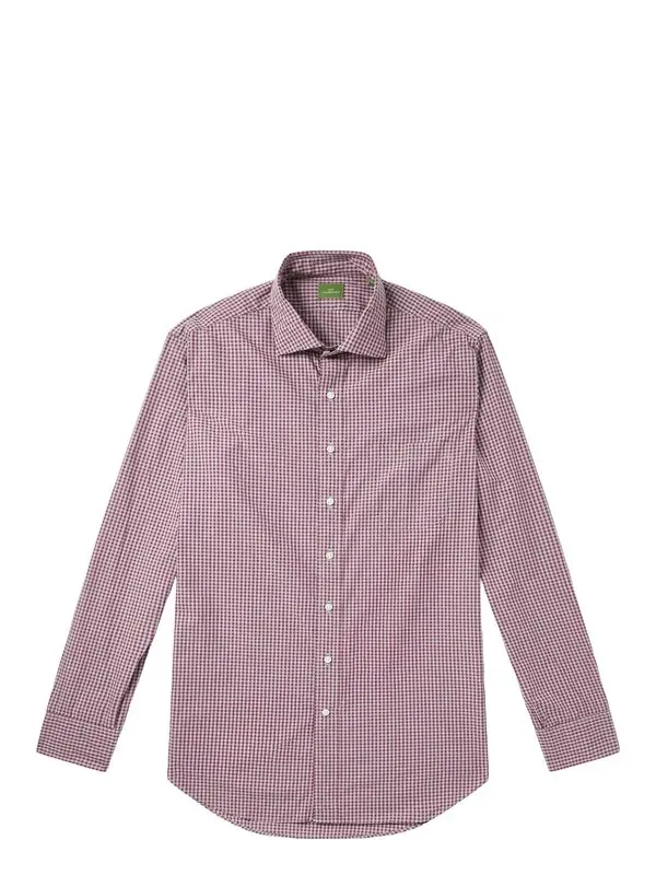Sid Mashburn Gingham Cotton-poplin Shirt - Red