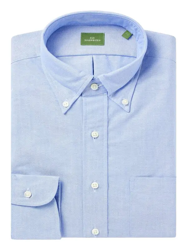 Sid Mashburn Button-down Collar Oxford Cotton Shirt - Blue
