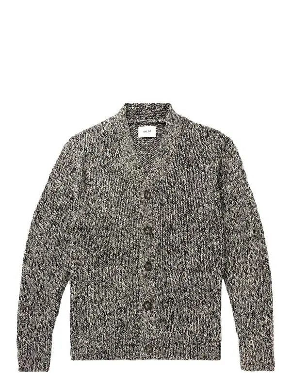Nn07 Mika 6620 Recycled Knitted Cardigan - Gray