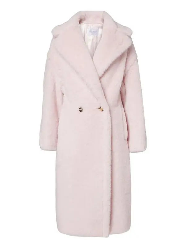 Max Mara Alpaca, Wool, And Silk Coat - Pink