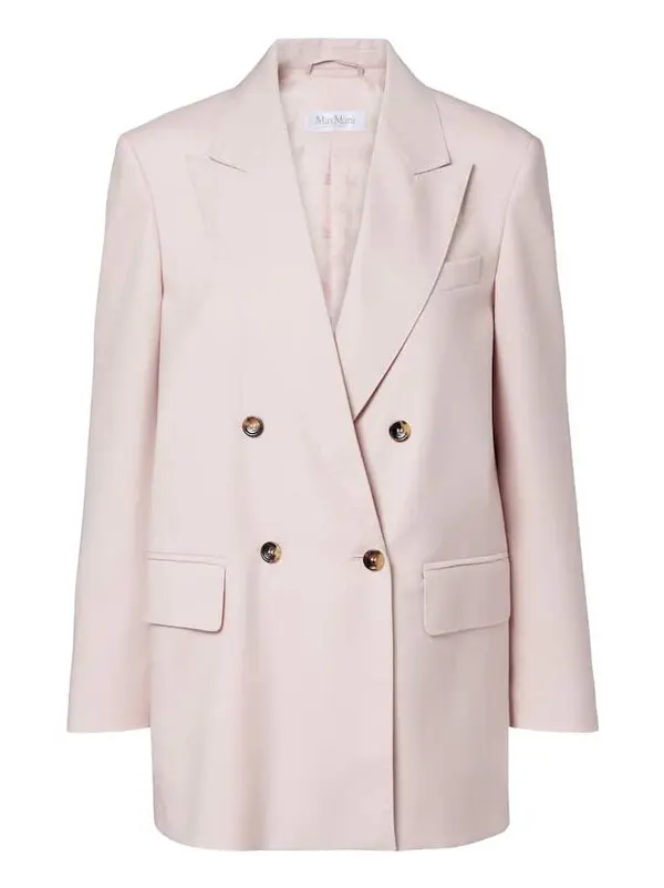 Max Mara Ombrosa Wool-blend Blazer - Pink