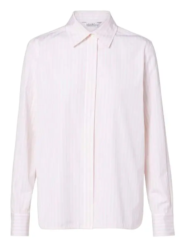Max Mara Maccenni Striped Cotton Shirt - White