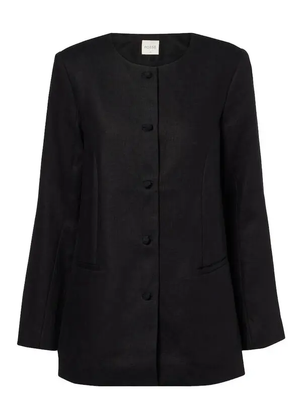 Posse Rio Linen Jacket - Black