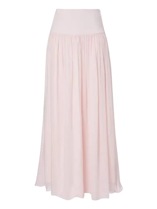 Posse Solene High-rise Maxi Skirt - Pink