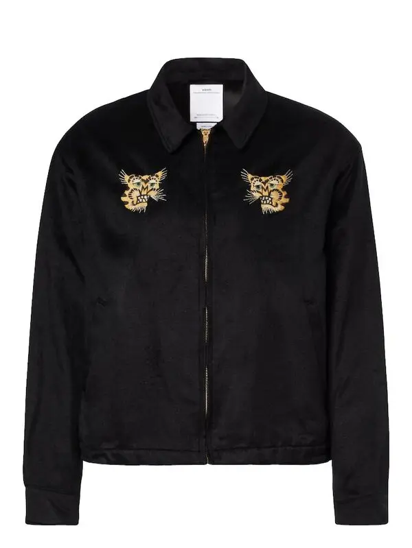 Visvim Norad Embroidered Silk Blouson - Black