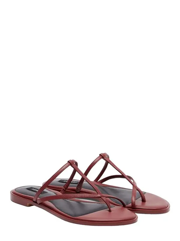 A.emery Cyrus Leather Sandals - Red