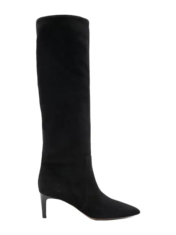 Paris Texas Suede Mid-calf Boots - Black